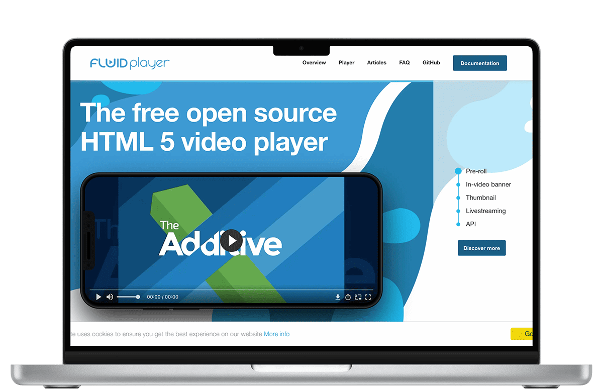 EXADS - Fluid Player open source HTML 5 video player | EXADS - A Powerful Customizable Ad Server