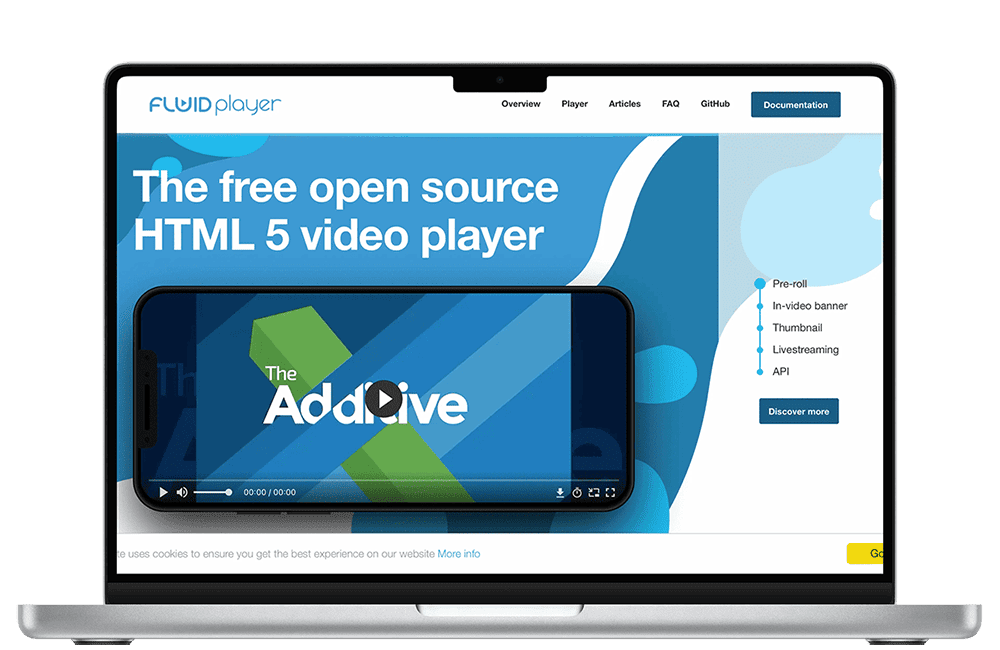 EXADS - Fluid Player open source HTML 5 video player | EXADS - A Powerful Customizable Ad Server