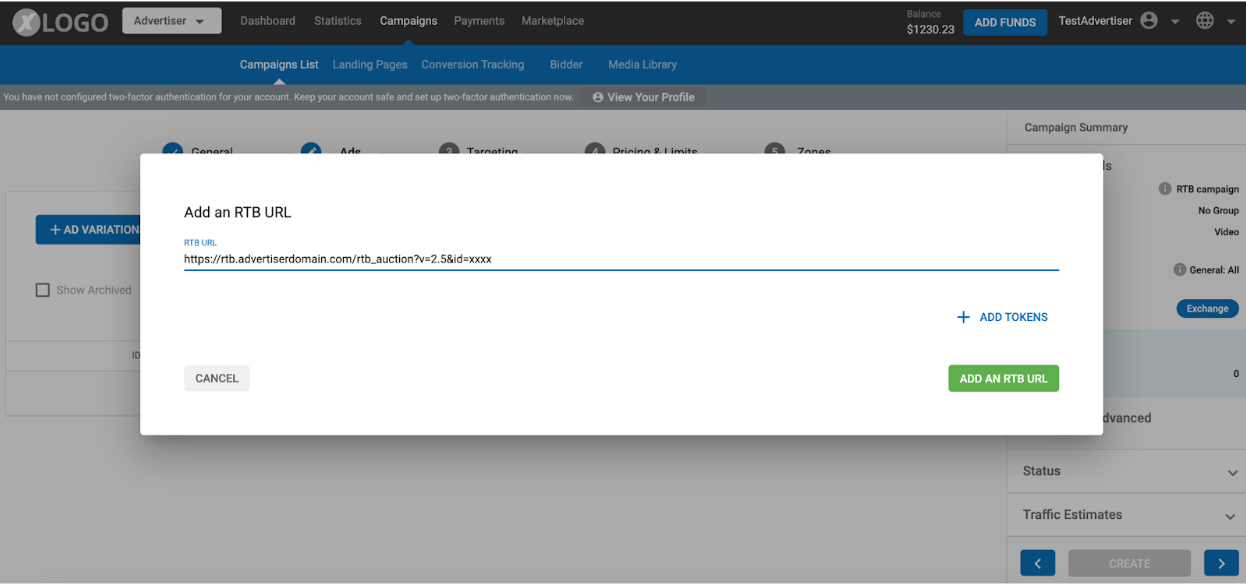 EXADS - A Powerful Customizable Ad Server