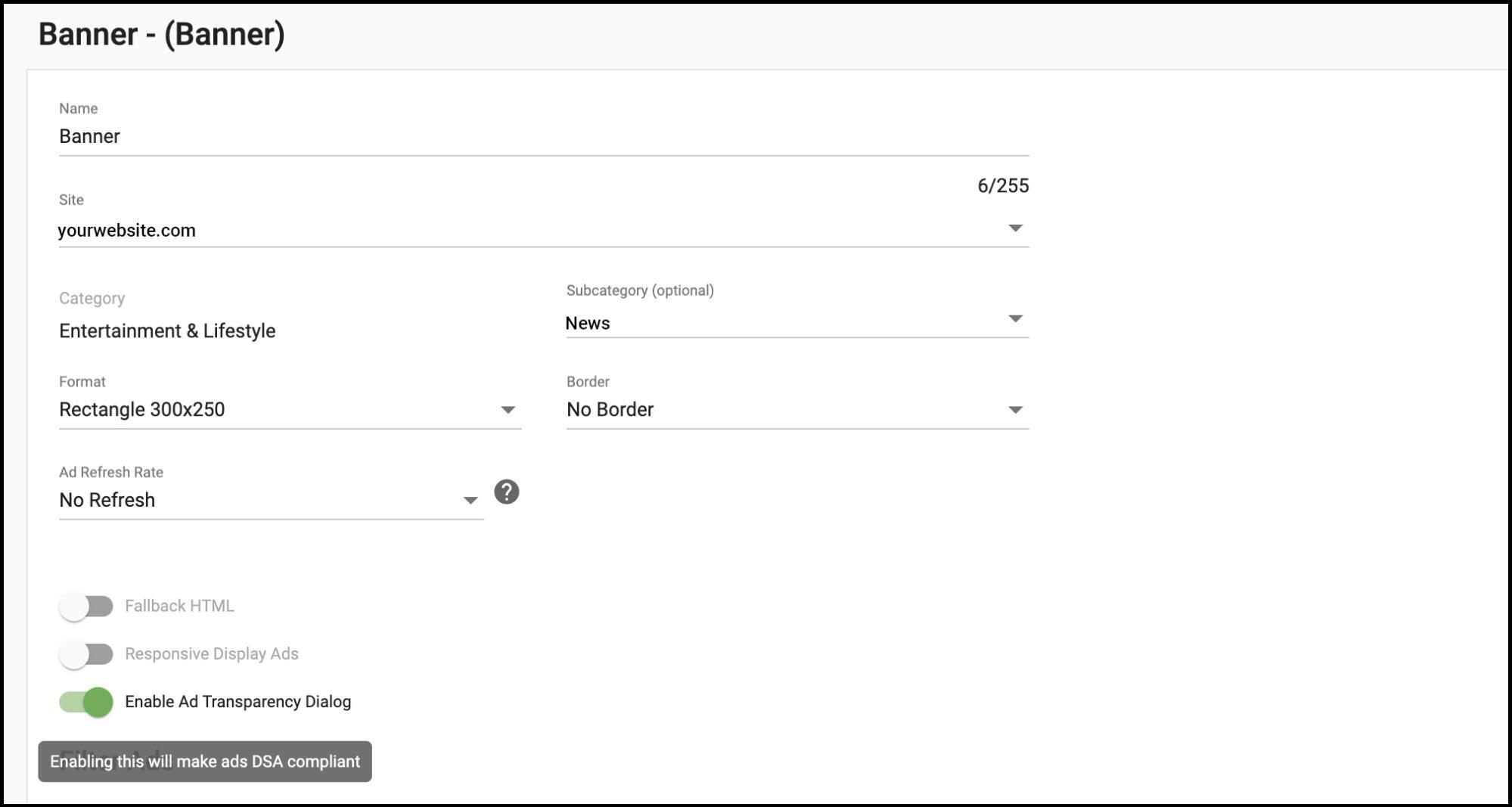 EXADS - A Powerful Customizable Ad Server